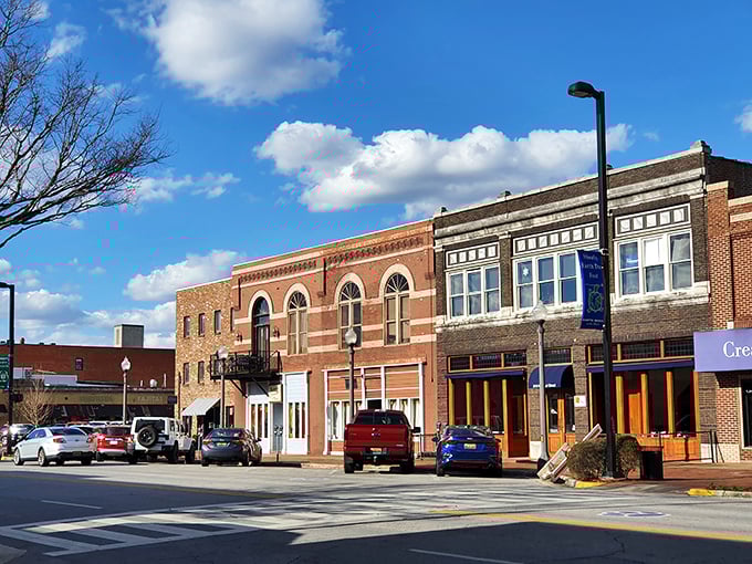 Main street that proves some downtowns refuse to surrender to empty storefronts and tumbleweeds. 