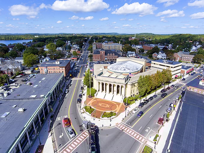 Wide streets and historic buildings give Framingham its distinctive character, like a comfortable old sweater that never goes out of style.