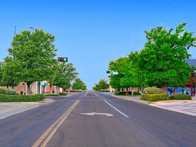 The vintage marquee still lights up Hobbs' main street, where retirement checks cover more than just the price of admission.