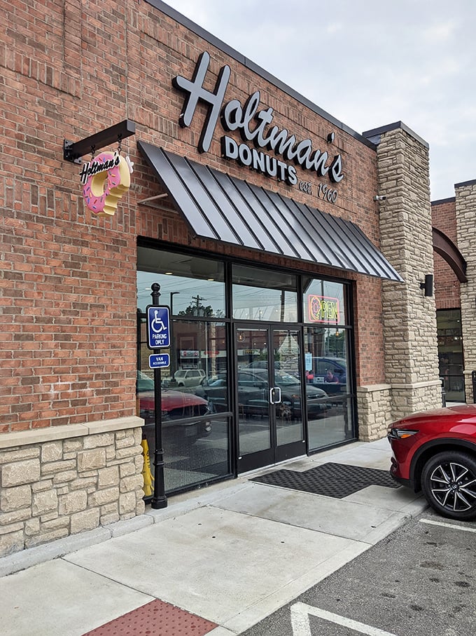 Holtman's sleek design says "we're contemporary," but their donuts whisper "we've perfected recipes your grandparents would recognize."