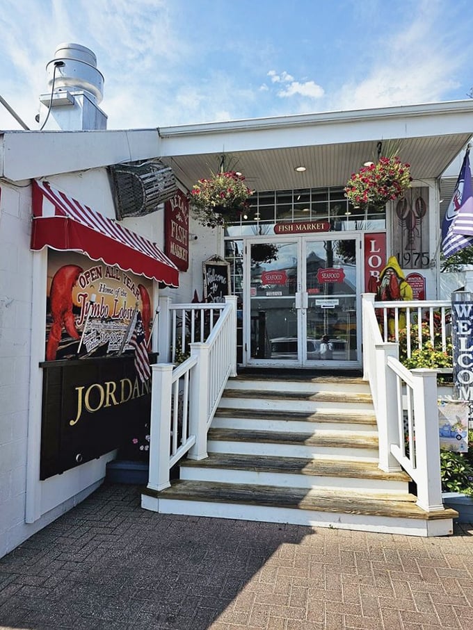 The pristine white exterior of Jordan's might look modest, but inside lurks some of the island's most magnificent lobster creations.