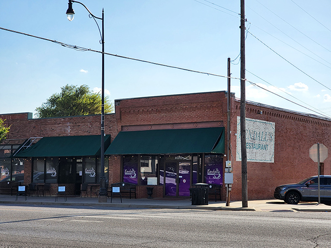 Downtown Noble's brick buildings house this local treasure where chicken fried steak dreams come true.