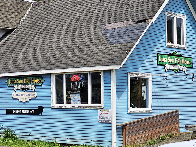 Luna Sea Fish House: Blue as the ocean it serves from, this unassuming gem proves the best seafood spots often come in small, weathered packages.