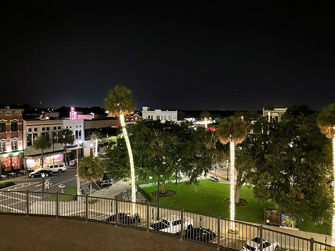 Ocala balances urban amenities with green spaces. This park invites you to kick off your shoes and feel the grass.