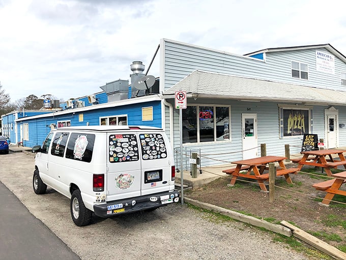 This converted chapel now worships at the altar of perfect pizza. The only confession needed is how many slices you've had!