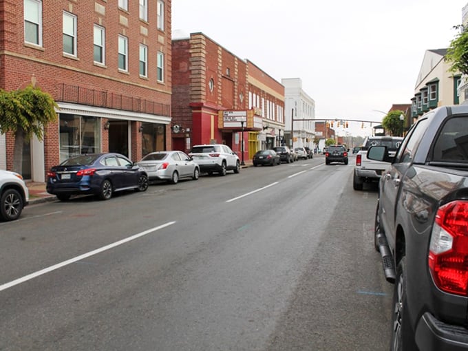 In Pulaski, even the buildings wear cheerful colors, brightening both the streetscape and the outlook for those living on fixed incomes.