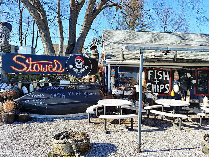 Stowe's rustic exterior tells you everything you need to know&mdash;they're too busy perfecting their seafood to worry about fancy decorations.
