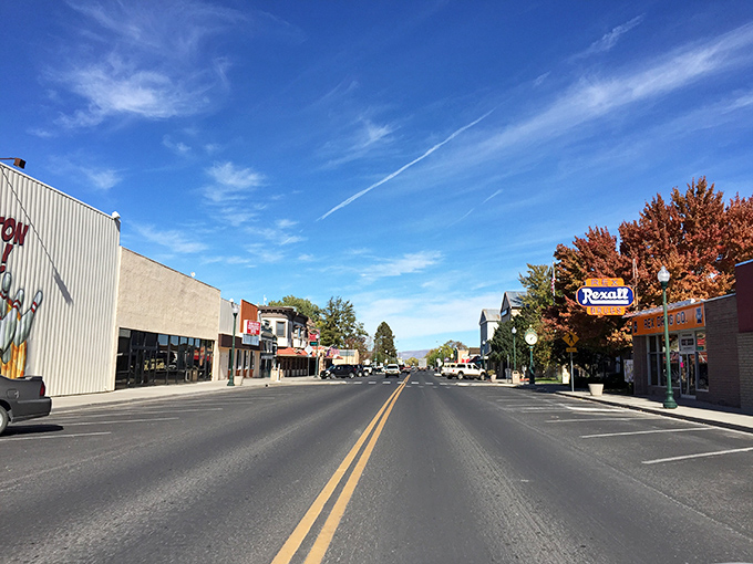 The Thunderbird Motel sign stands tall in Yerington, a colorful landmark in this farming community.