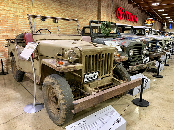 This 1953 BJT "Toyota Jeep" represents the humble beginnings of a legend, when Toyota was still finding its footing in the 4x4 world.