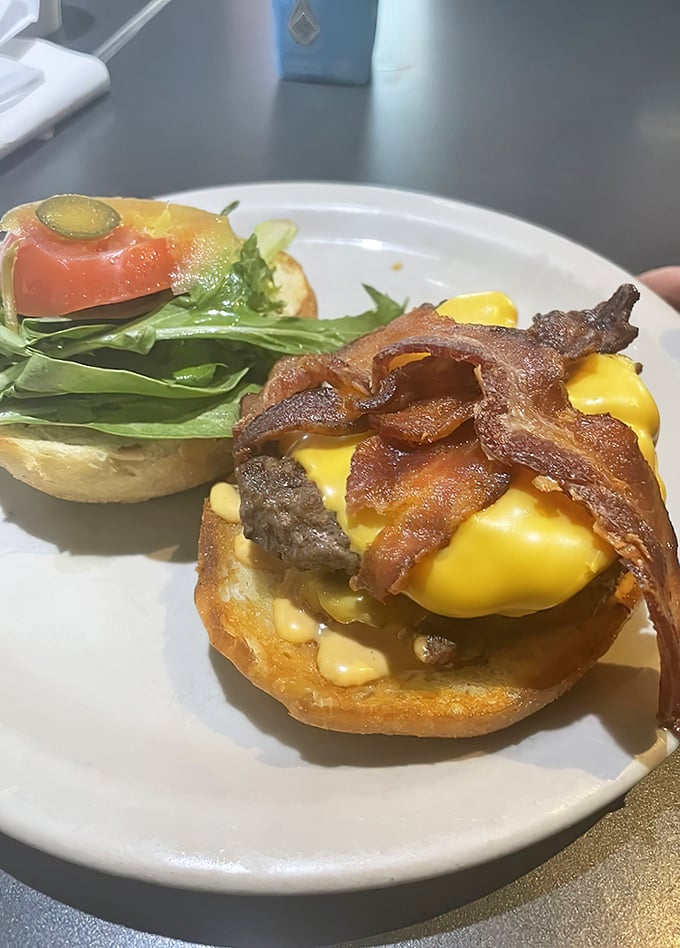 The A.B.C. Burger isn't just a sandwich&mdash;it's architecture with smoked bacon and melted cheese that makes you question your relationship with lunch.