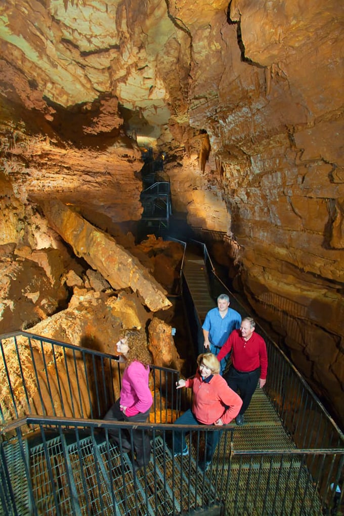 The descent into wonder begins here. Each step takes visitors further from the modern world and deeper into Earth's ancient art gallery.