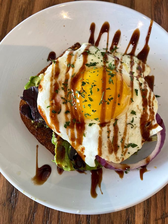 To-go breakfast that refuses to compromise. Even in a takeout container, that melted cheese is performing a serenade to your taste buds. 