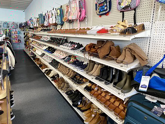 Shoe paradise for growing feet and budget-conscious parents. From tiny ballet flats to rugged boots, footwear for every Nevada adventure awaits.