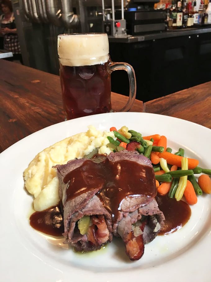 Beef rouladen: meat wrapped around more delicious things, proving that the best gifts come in savory packages with gravy on top.