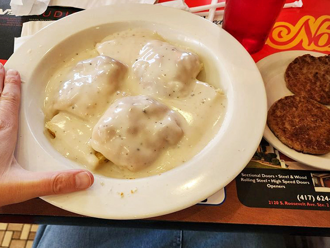 Biscuits swimming in creamy country gravy&mdash;comfort food so satisfying it could end family feuds and bring peace to breakfast tables everywhere.