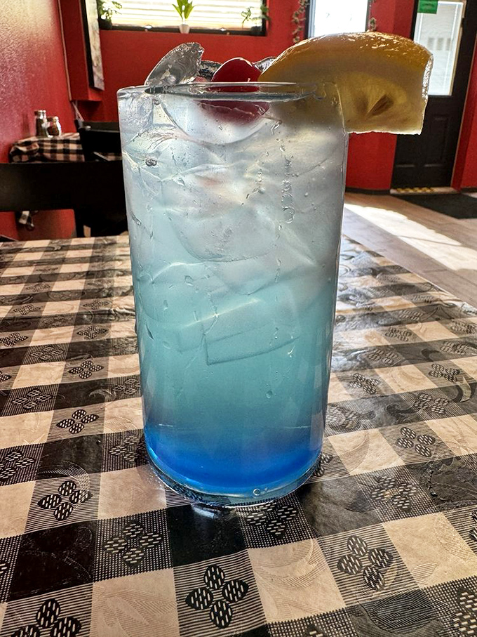 This electric blue cocktail isn't just a drink&mdash;it's a vacation in a glass, bringing Mediterranean vibes to the desert Southwest.