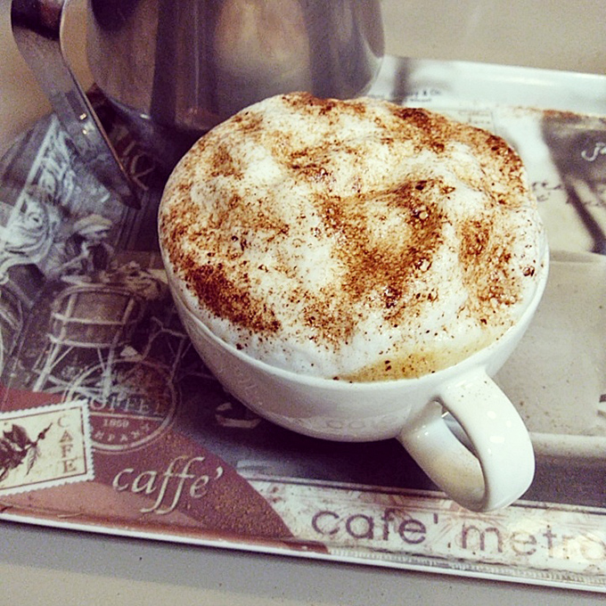 This isn't just coffee&mdash;it's a frothy masterpiece topped with cinnamon that makes your regular morning cup look like it needs therapy.