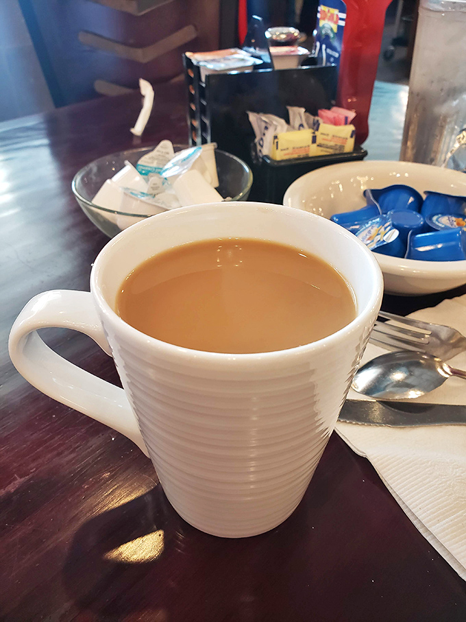 The coffee at Emmy's does exactly what it should&mdash;arrives quickly, stays hot, and provides that necessary jolt while contemplating your pancake strategy.