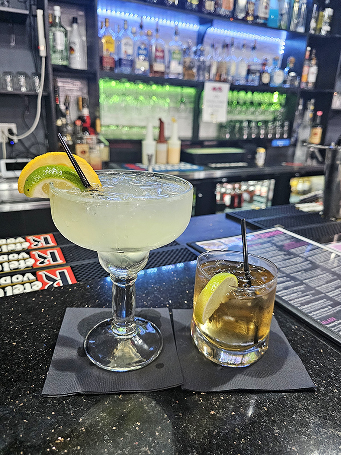 The cocktails at Boss Queens don't just complement your meal&mdash;they start conversations. That margarita looks like it has stories to tell.