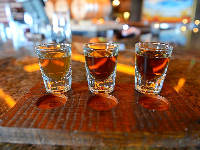 Three amber-colored promises in glass form&mdash;a whiskey flight that tells the story of oak, time, and the magic that happens when they dance together.