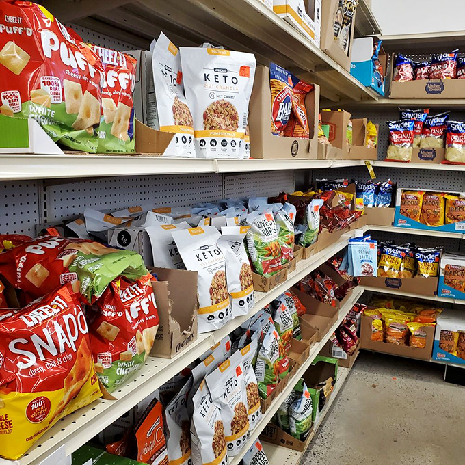 The snack aisle: where diet intentions go to die and specialty foods that would cost triple elsewhere find their way into your cart.