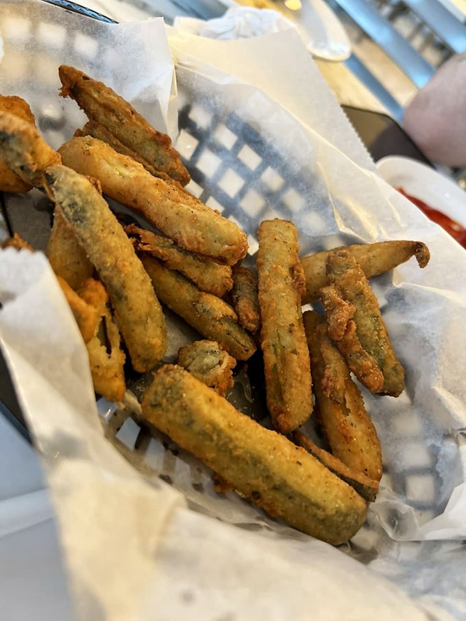 Crispy zucchini sticks that make French fries nervous about their job security. The perfect vehicle for tzatziki delivery.