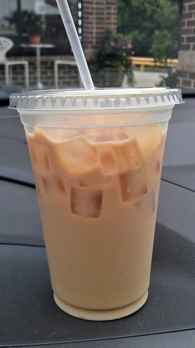 Cold brew with cream&mdash;the sophisticated adult's version of chocolate milk. Those ice cubes are working overtime to keep your afternoon pick-me-up perfectly chilled.