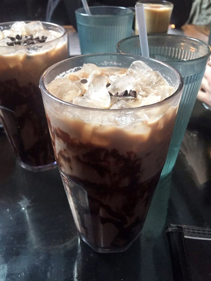 Iced coffee gets the VIP treatment here&mdash;chocolatey, creamy, and cold enough to make you forget Baltimore summer humidity ever existed.