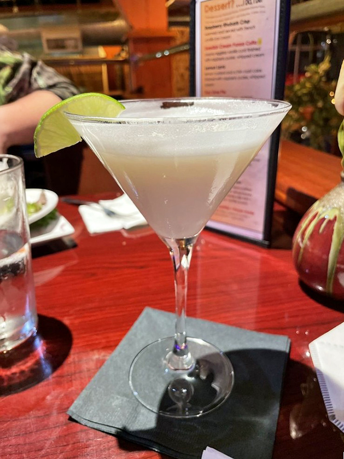 A Key Lime Pie Martini that's basically dessert in disguise. The lime wedge makes it practically a health food.