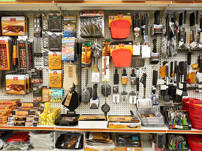 Kitchen gadget nirvana &ndash; a pegboard wonderland where tools you never knew existed become suddenly essential to your culinary future.