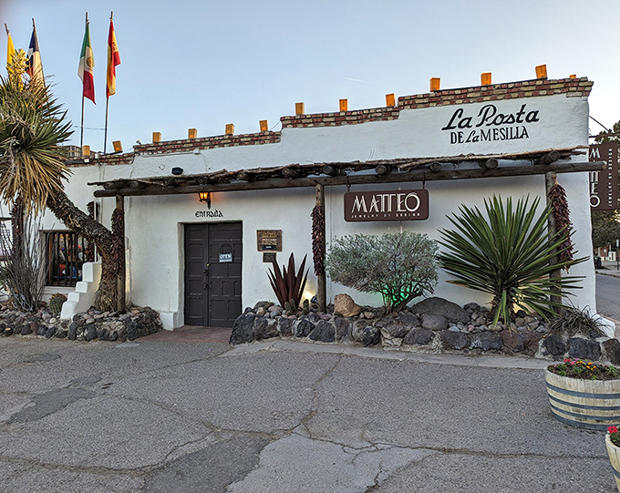 La Posta de Mesilla welcomes hungry travelers as it has for generations, its whitewashed walls holding secrets of recipes perfected over time.