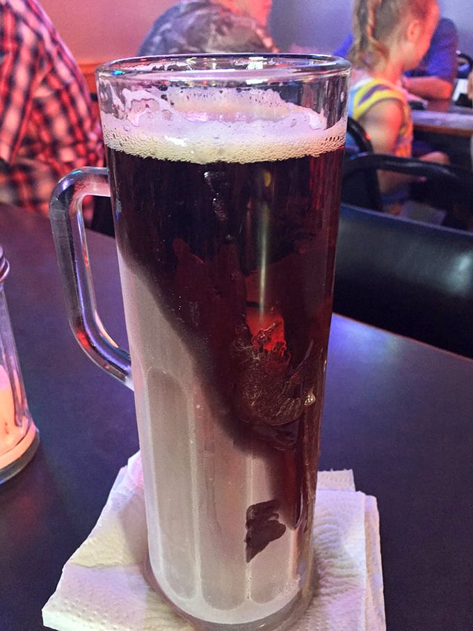 A tall glass of liquid amber that's colder than a norther in January – the perfect Texas companion to tame that massive chicken fried steak.