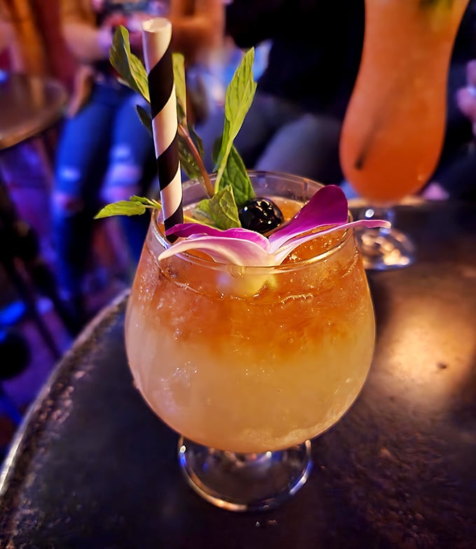 This isn't just a Mai Tai&mdash;it's a tropical vacation in glassware, complete with enough garnish to qualify as a small botanical garden.