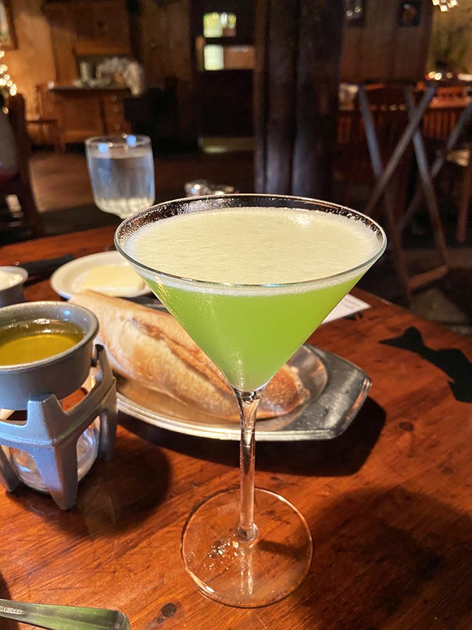 That vibrant green martini isn't just a drink&mdash;it's a conversation starter that whispers "vacation" even on a Tuesday night in Virginia.