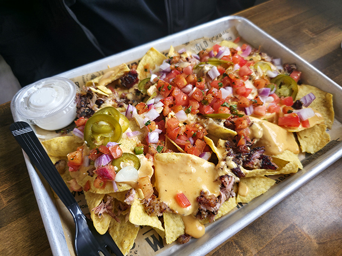 These aren't your average nachos&mdash;they're what happens when barbecue and Tex-Mex have a beautiful, cheese-covered love child.
