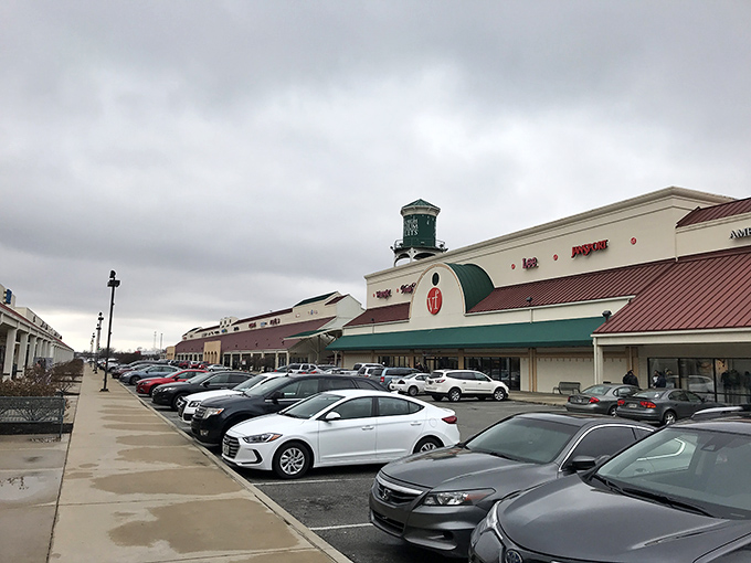 Even on cloudy days, the parking lot fills with hopeful bargain hunters. Cars patiently waiting while their owners find "just one more deal."