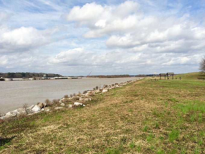 Columbus's downtown buildings showcase a palette of architectural styles. That blue facade isn't just a building&mdash;it's a chapter of Mississippi's ongoing sto