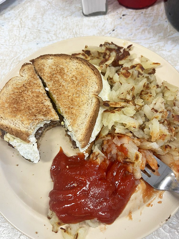 When breakfast is served with the no-nonsense efficiency of a NASA launch, you know you're in a place that respects the morning meal's importance.