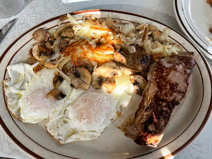 The classic steak and eggs breakfast &ndash; where morning protein meets evening protein in a delicious alliance that'll fuel you until dinner.