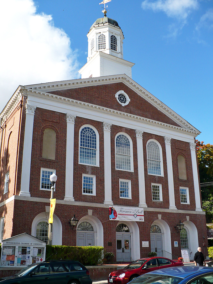 The Town House stands proudly in its Federal splendor, a brick-and-mortar reminder that architectural elegance never goes out of style.