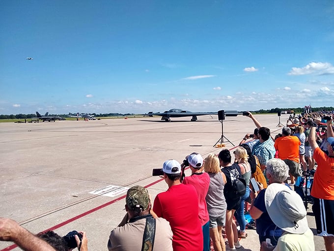 Aviation enthusiasts gather to marvel at military might – free air shows that deliver million-dollar entertainment without touching your retirement fund.