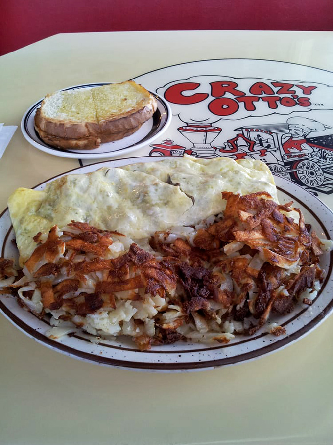 The Burgeromelett: America's two greatest inventions having a beautiful love child. It's what happens when breakfast and lunch refuse to stay in their lanes.