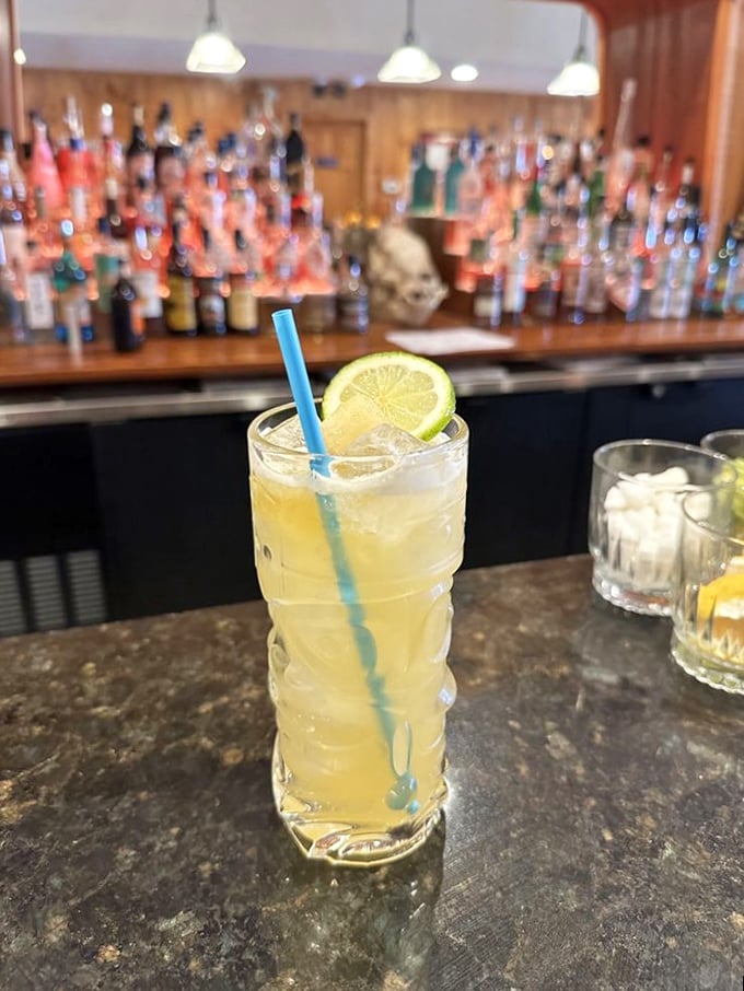 A cocktail that says, "Yes, I'm here for the meat, but I'm civilized enough to want something bright and refreshing to cut through all that smoky richness."