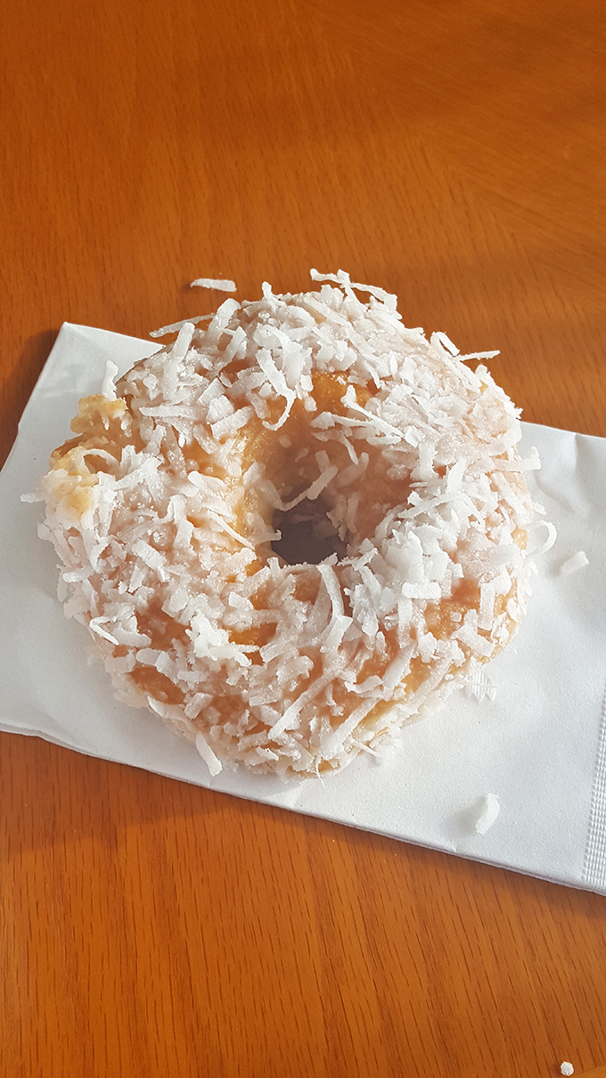 Coconut donut paradise! Like a tropical vacation for your taste buds, minus the sunburn and airport security lines.