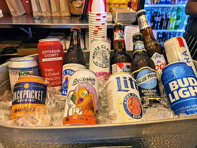 The beer selection&mdash;where local craft brews mingle with old favorites&mdash;because great barbecue deserves a proper liquid companion for the journey.