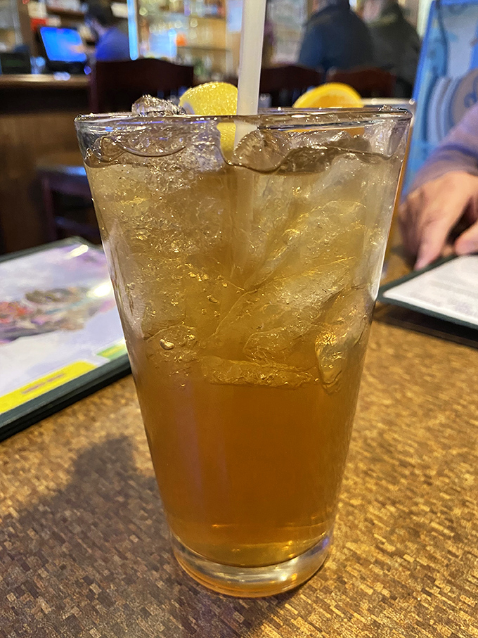 That refreshing tall glass of iced tea &ndash; the unofficial accompaniment to every proper Southern meal and seafood feast.