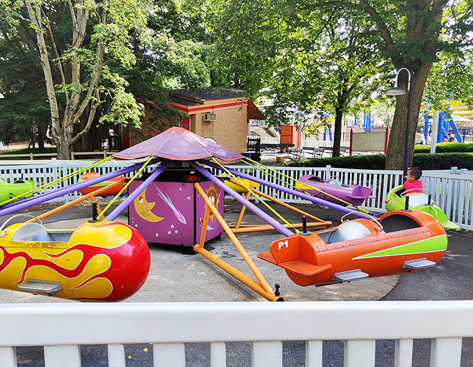 The Sky Ride offers panoramic views of the entire park and that rare moment of peaceful floating before diving back into the happy chaos below.