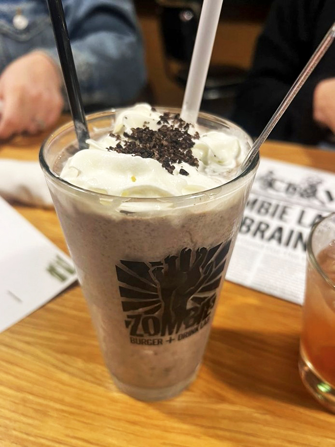 This milkshake doesn't just bring boys to the yard&mdash;it summons them from beyond the grave. Topped with whipped cream and cookie crumbles for the sweet-toothed survivor.