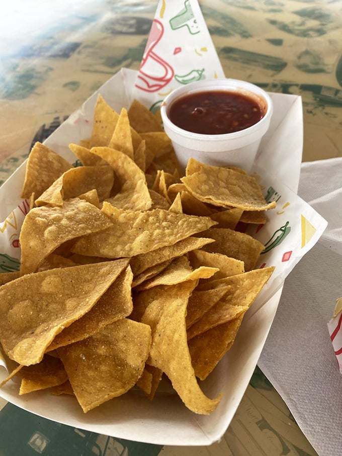 Simple pleasures done right&mdash;crispy tortilla chips and homemade salsa that make you wonder why you ever bothered with fancy appetizers.