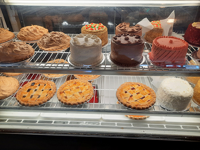 The dessert case: where willpower goes to die and "I'll just have a bite" becomes the lie you tell yourself.